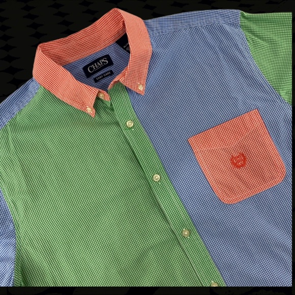 Chaps | Shirts | Ralph Lauren Chaps Rainbow Multicolor Plaid Shirt ...